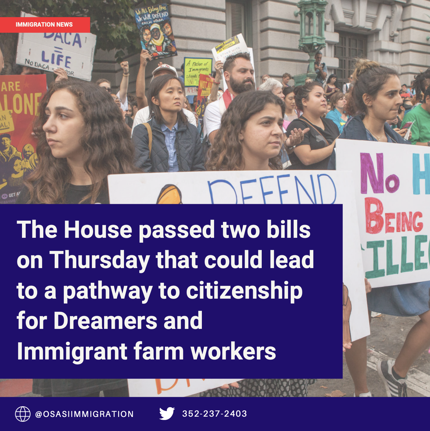 Immigration Bills Passed by U.S. House Paths to Citizenship